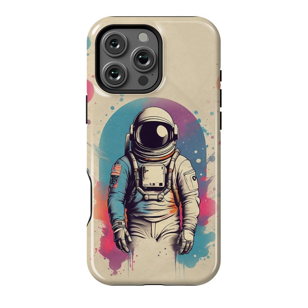 Cosmic Wanderer Astronaut Phone Case for iPhone 11 12 13 14 15 16 17 ...