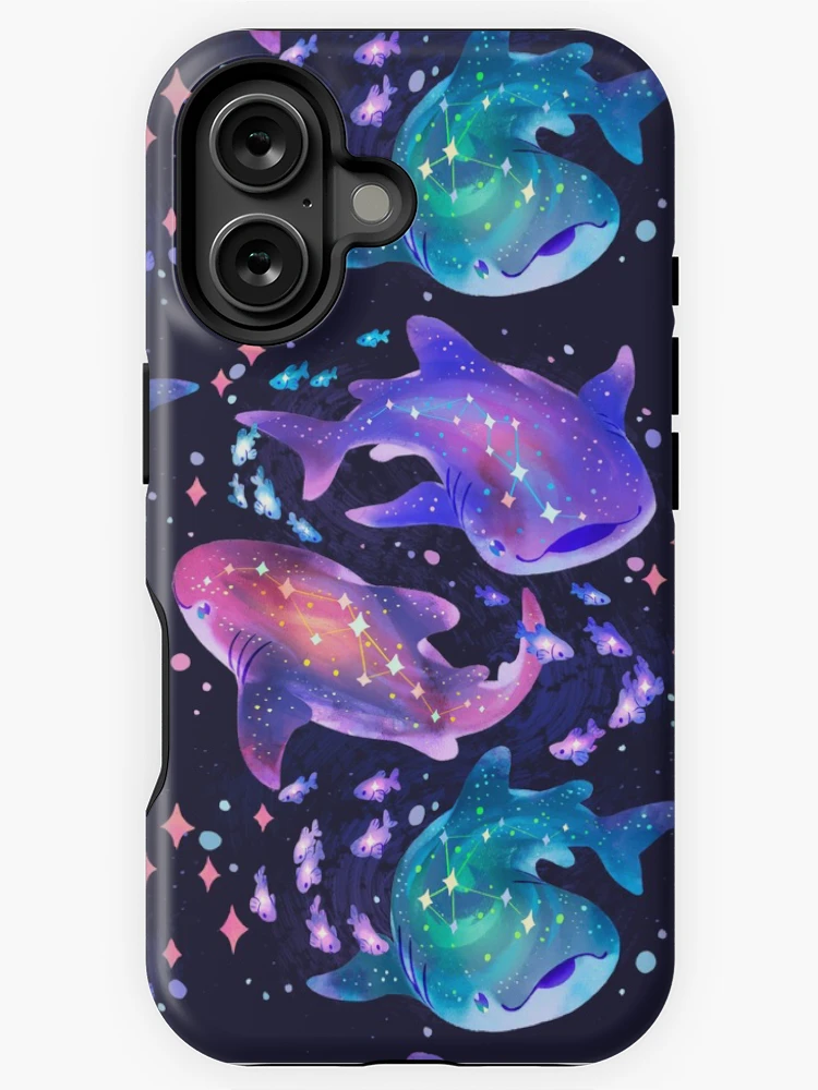 Cosmic Whale Shark Case for iPhone 11 to 16 Pro Max – Deep Space Ocean ...