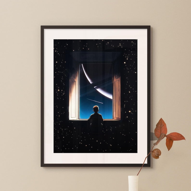 Cosmic Wonder | Retro Futurism | Vintage Collage Art | Sci-Fi | Space ...