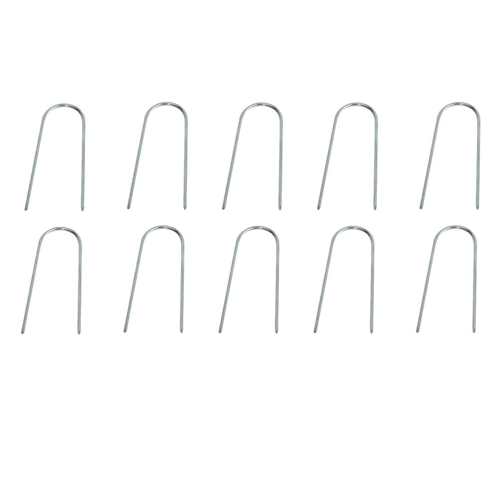 CosmicCuration 10PCS Gauge U Shaped Garden Securing Pegs Sod Staples ...