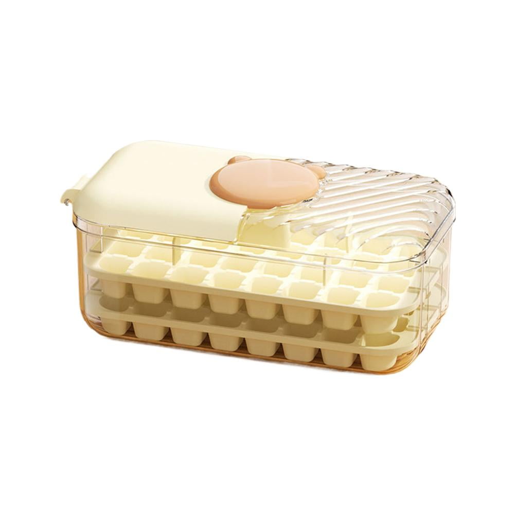 CosmicCuration 32/64 Cube Press Ice Tray Food-Grade Ice Maker with Easy ...