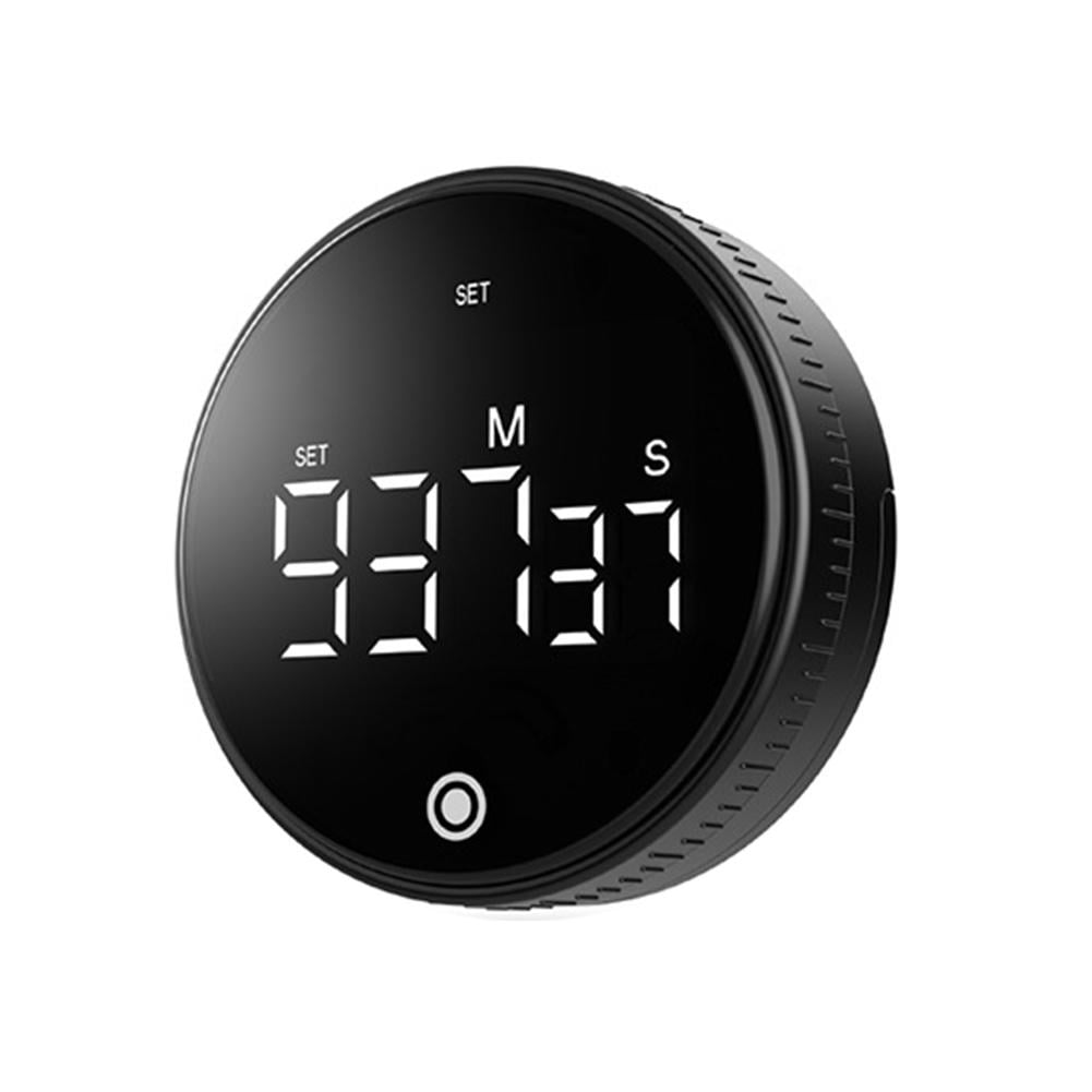 CosmicCuration Digital Kitchen Timer Large LED Display Magnetic Black ...