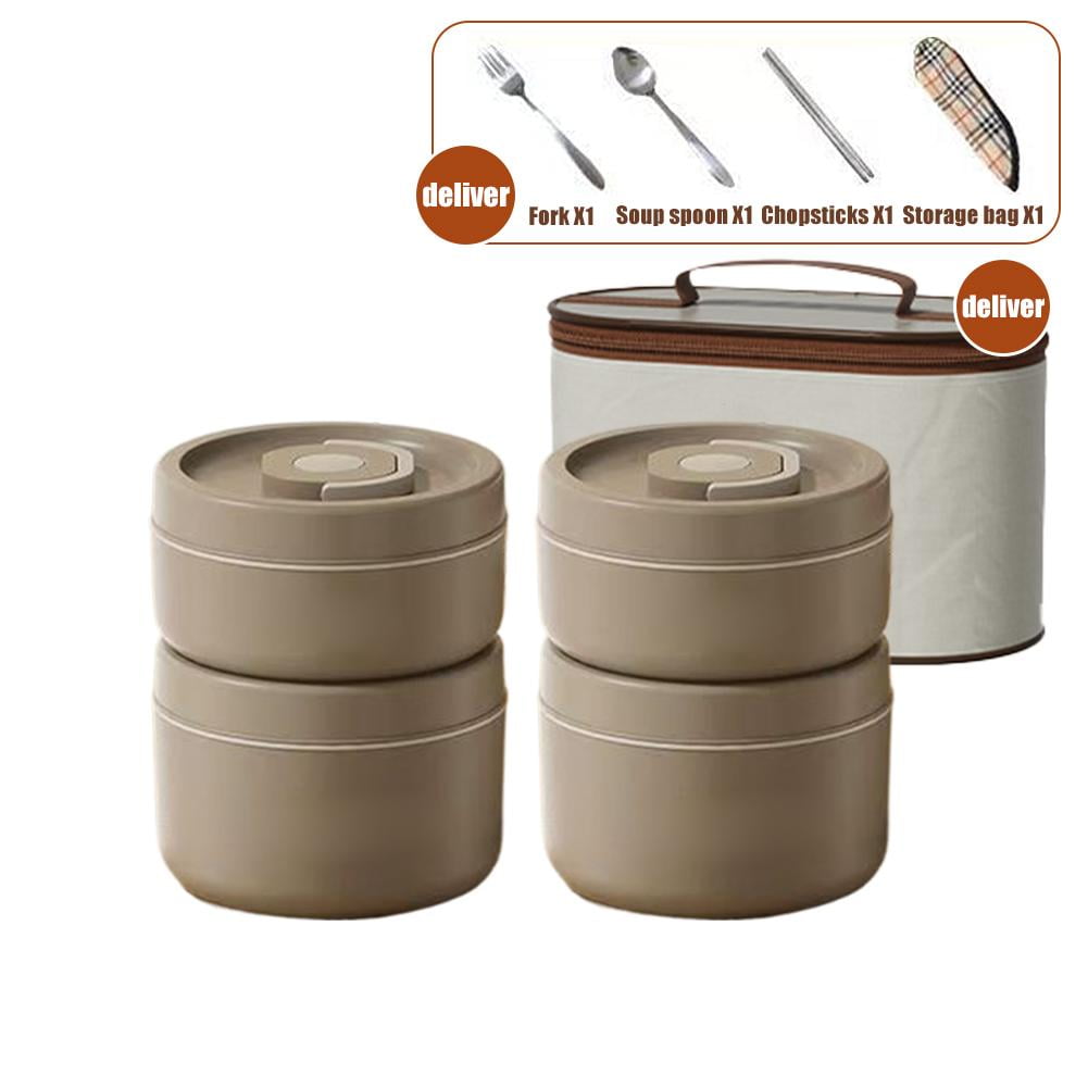 CosmicCuration Lunch Box Food Flask Stainless Steel Insulated Food Soup ...