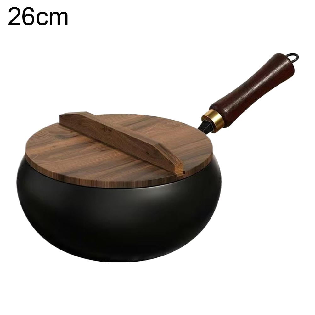 CosmicCuration Wok Non Stick with Lid,Non Stick Frying Pan,Deep Stir ...