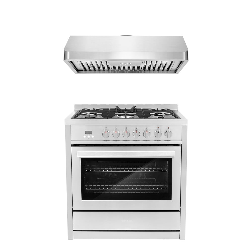 Cosmo 2 Piece Kitchen Appliance Package with 36" Freestanding 220/240V ...