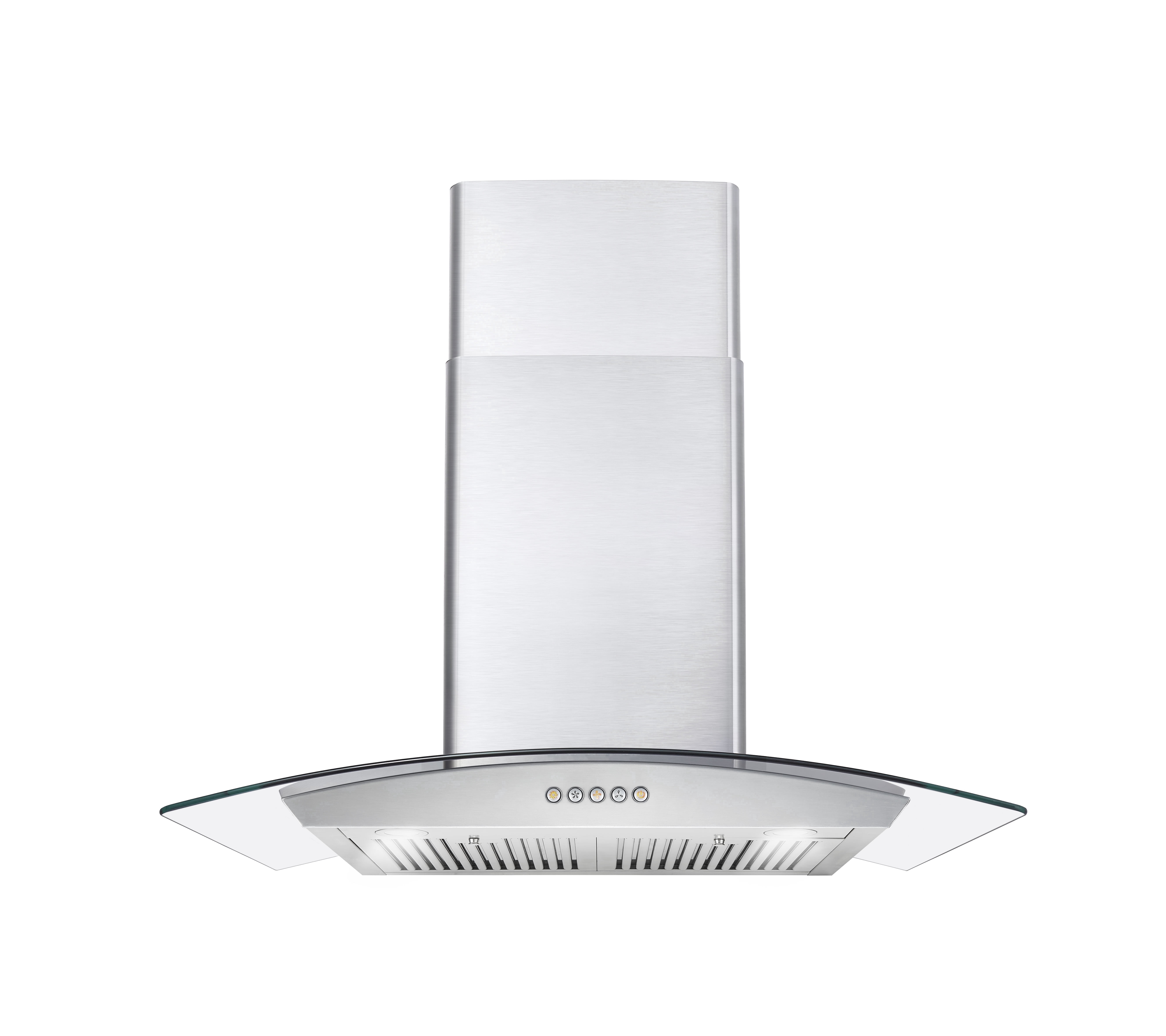 Cosmo 30 in. Ducted Wall Mount Range Hood in Stainless Steel with LED ...