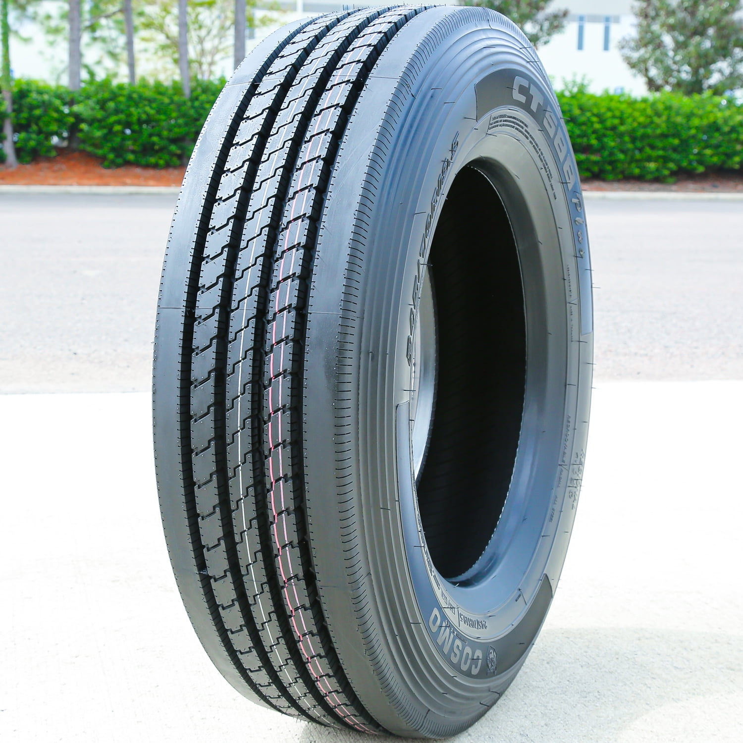 Cosmo CT588 Plus Truck Steer Drive 245/70R19.5 16 Ply Commercial Tire ...