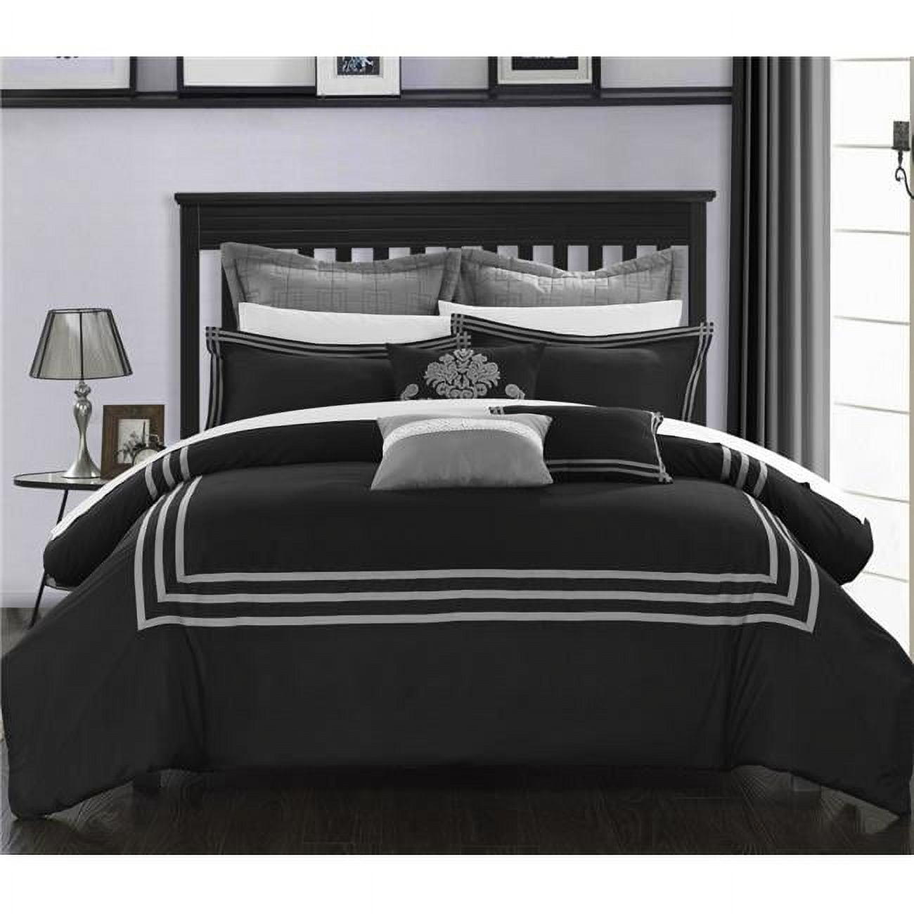 Cosmo Comforter Set - Black - King - 8 Piece - Walmart.com