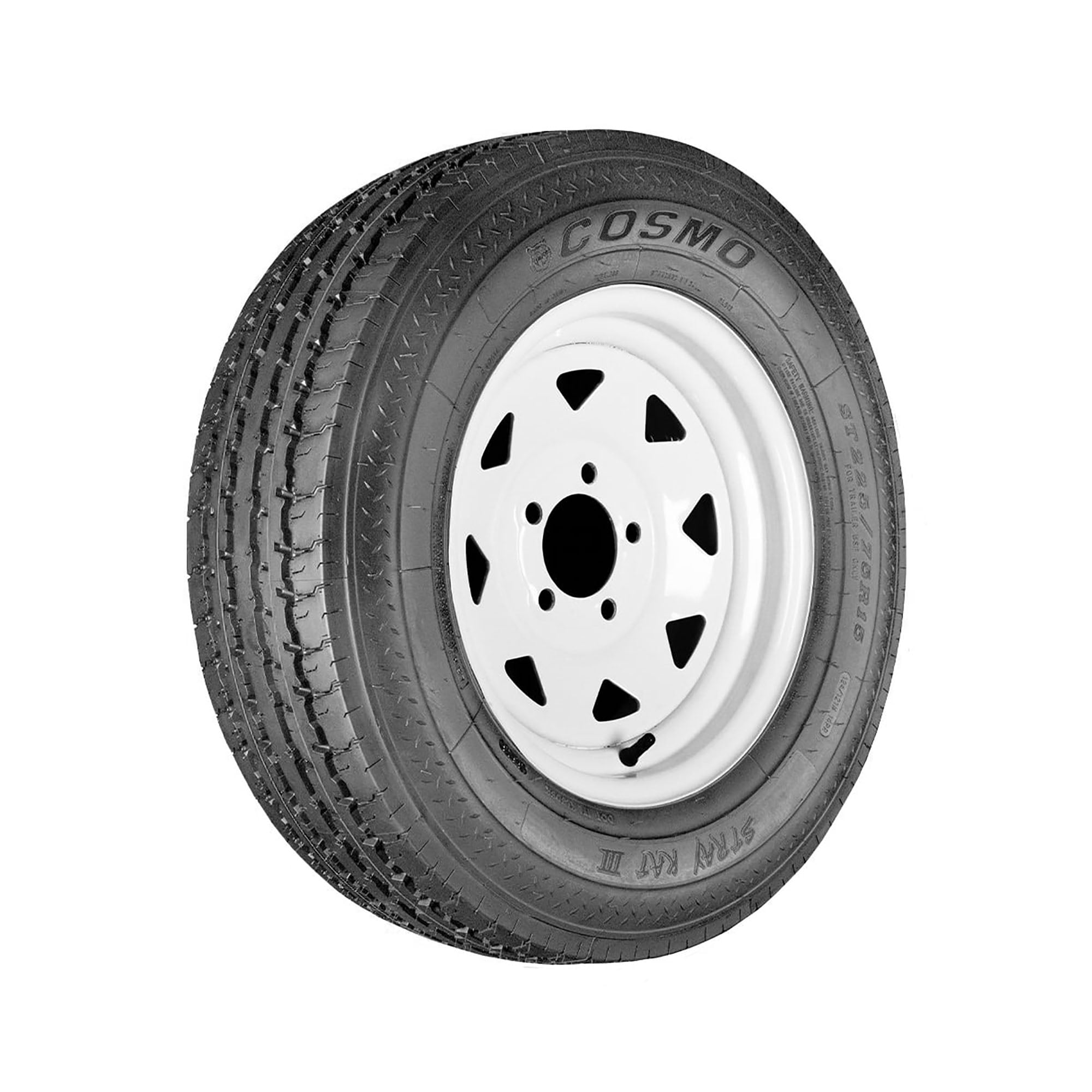 Cosmo Stray Kat III Highway ST225/75R15 124/121M G Trailer Tire - Walmart.com