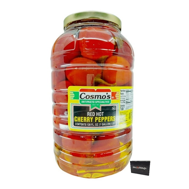 Cosmo's Fresh & Mild Sweet Red Hot Cherry Peppers - 128 fl. oz. - Walmart.com