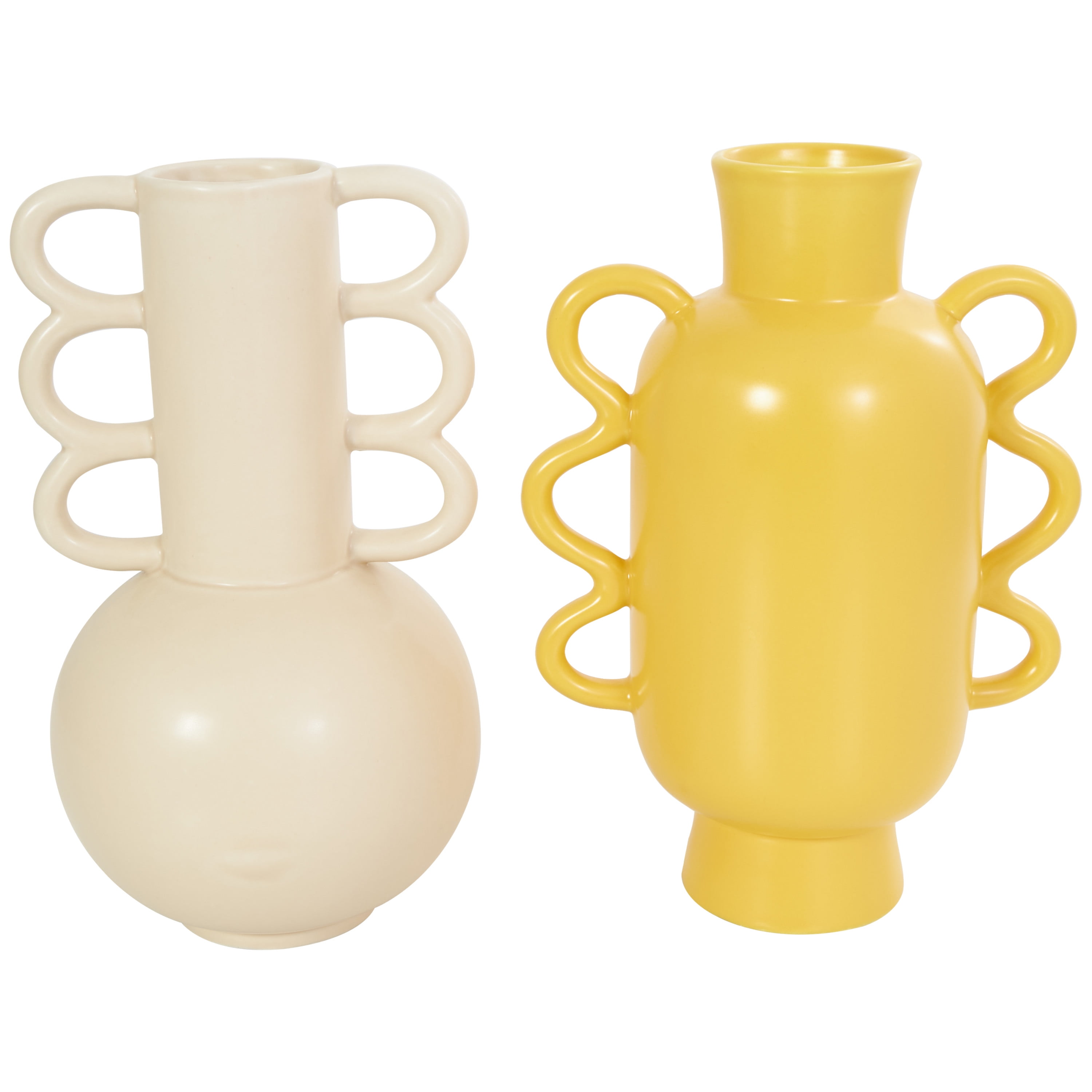 CosmoLiving Geometric Multi Colored Ceramic Vase - Walmart.com