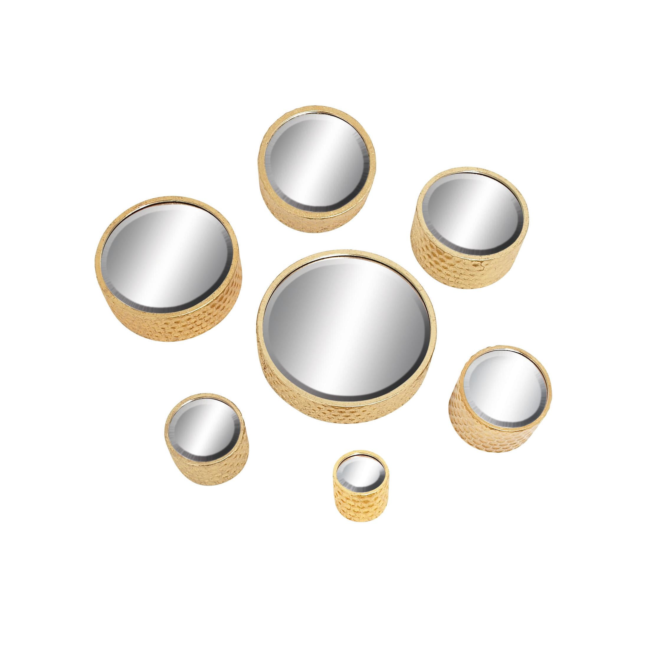 CosmoLiving by Cosmopolitan 12", 10", 8", 7", 6" Gold Wall Mirror, Set ...