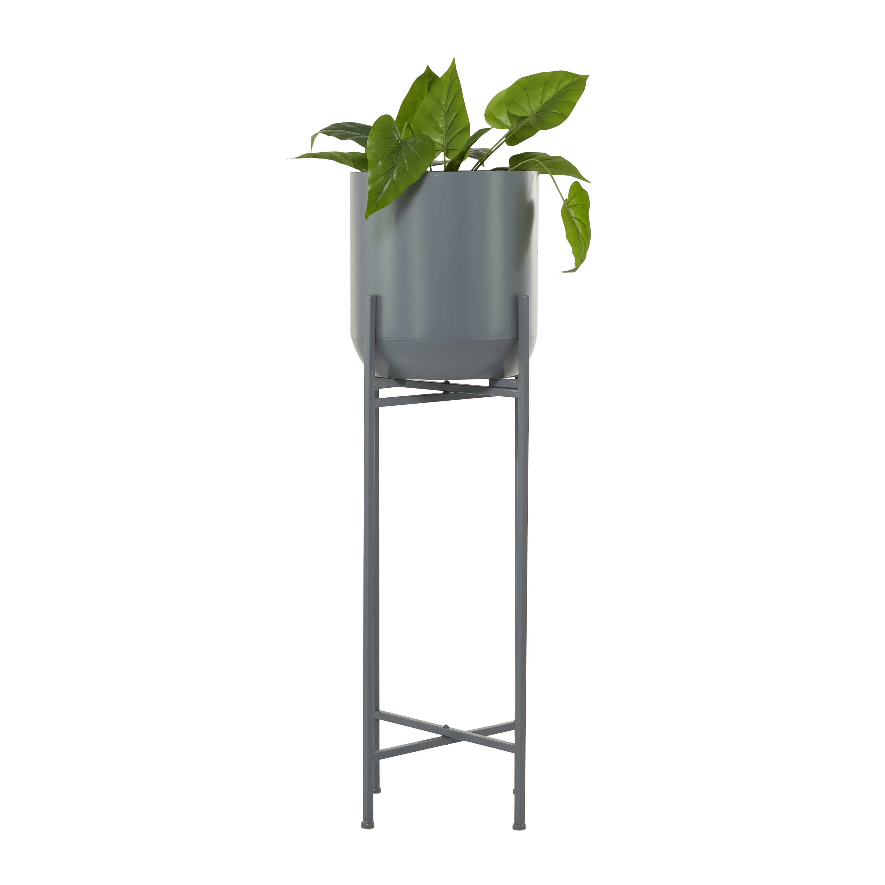 CosmoLiving by Cosmopolitan 13" x 42" Indoor Outdoor Dome Gray Metal ...