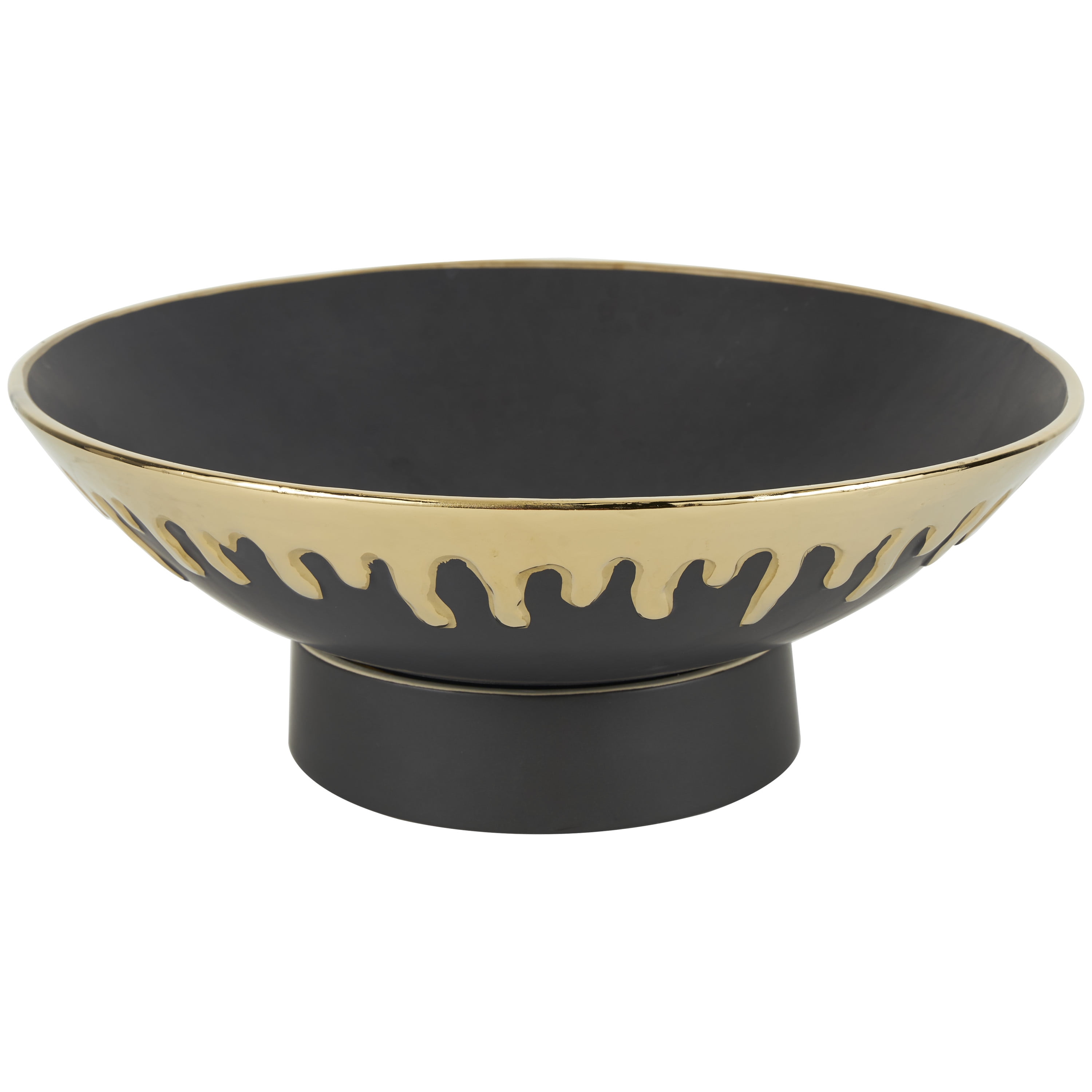 Free Shipping! CosmoLiving by Cosmopolitan 15in Round Black Ceramic ...