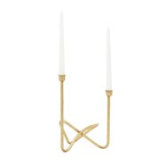 CosmoLiving by Cosmopolitan 7 Holder Gold Metal Slim Candelabra ...