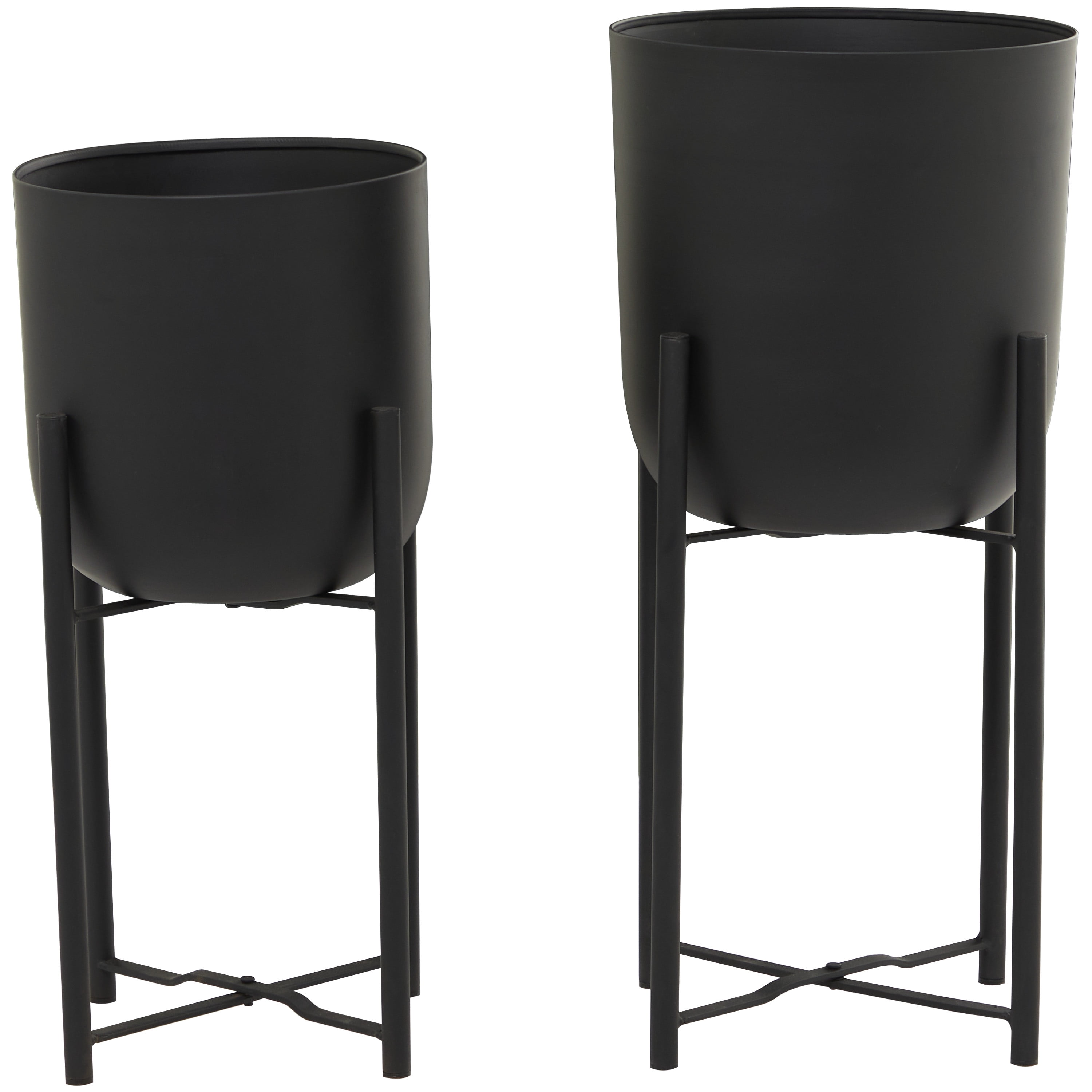 CosmoLiving by Cosmopolitan 22", 20"H Indoor Outdoor Black Metal ...