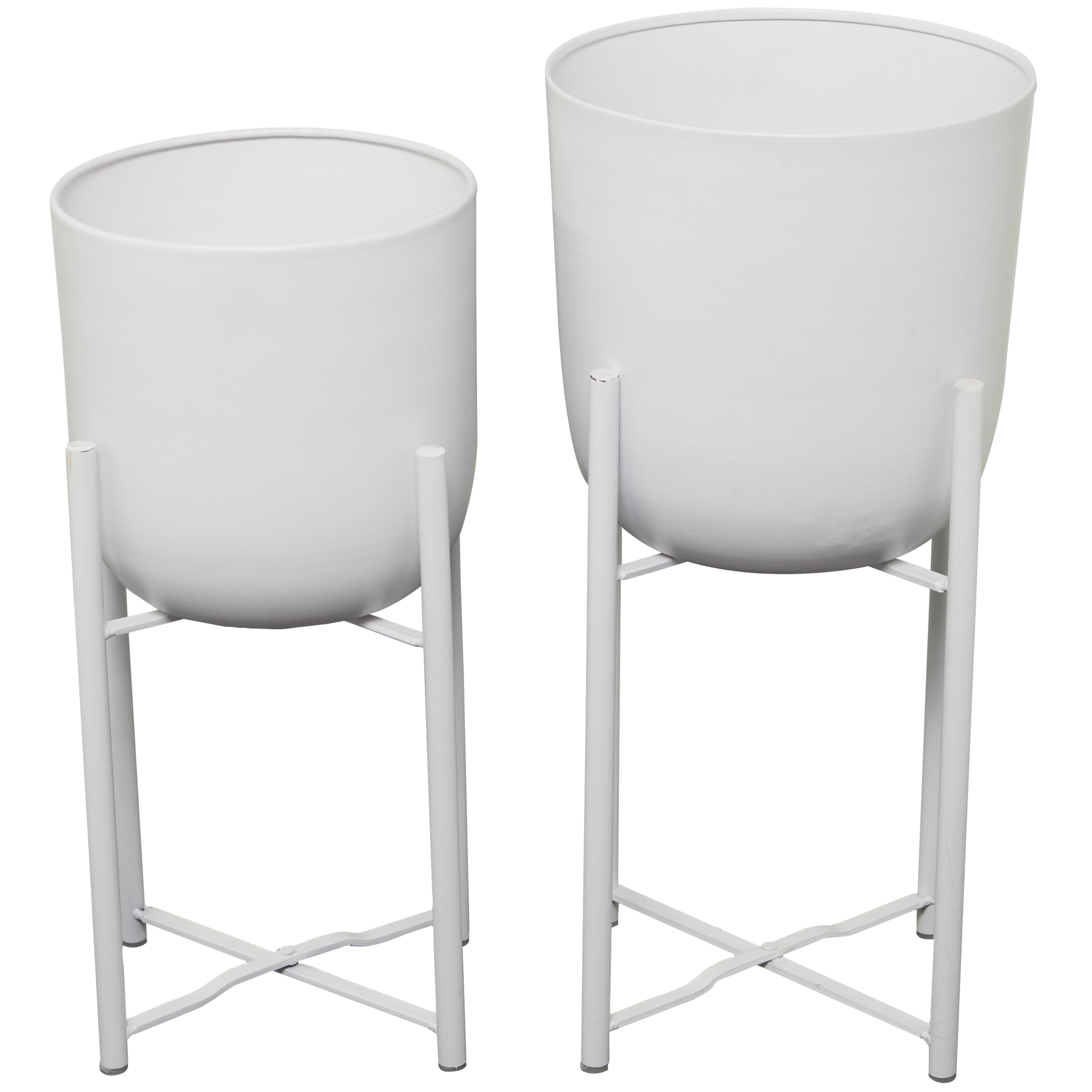 CosmoLiving by Cosmopolitan 22", 20"H Indoor Outdoor White Metal ...