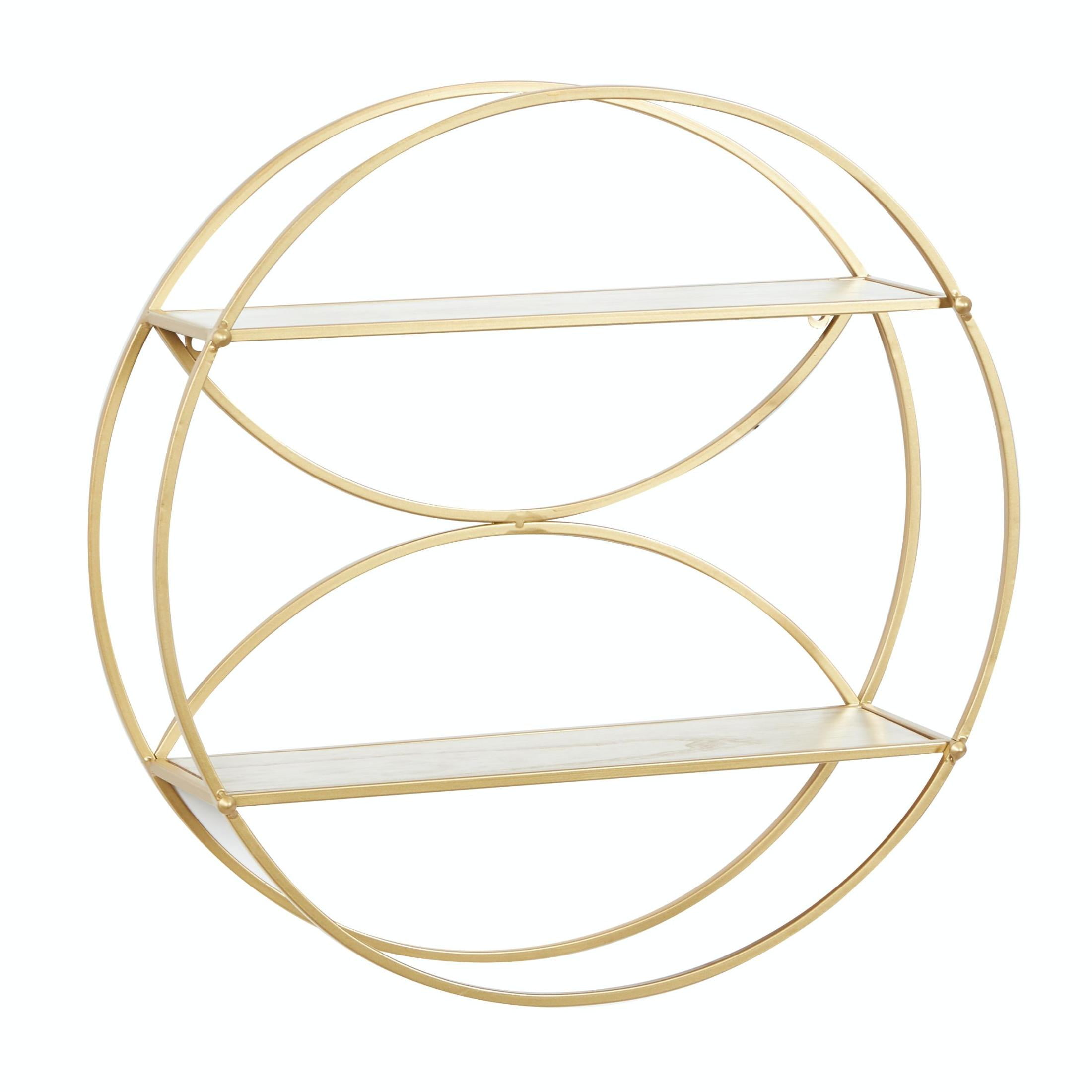 Free Shipping! CosmoLiving by Cosmopolitan 22x7 Round 2-Tier Gold Wall ...