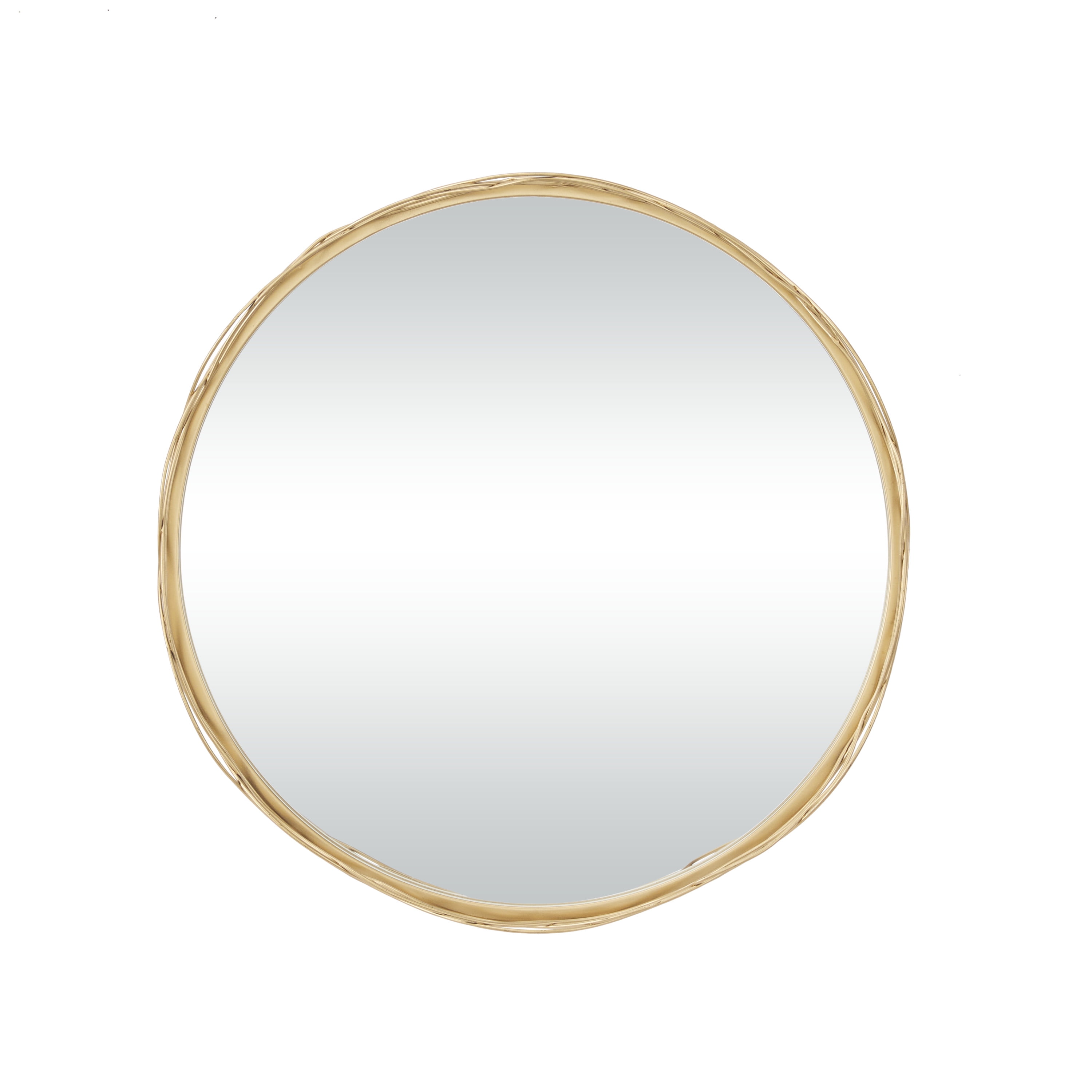 CosmoLiving by Cosmopolitan 24" x 24" Gold Wall Mirror - Walmart.com