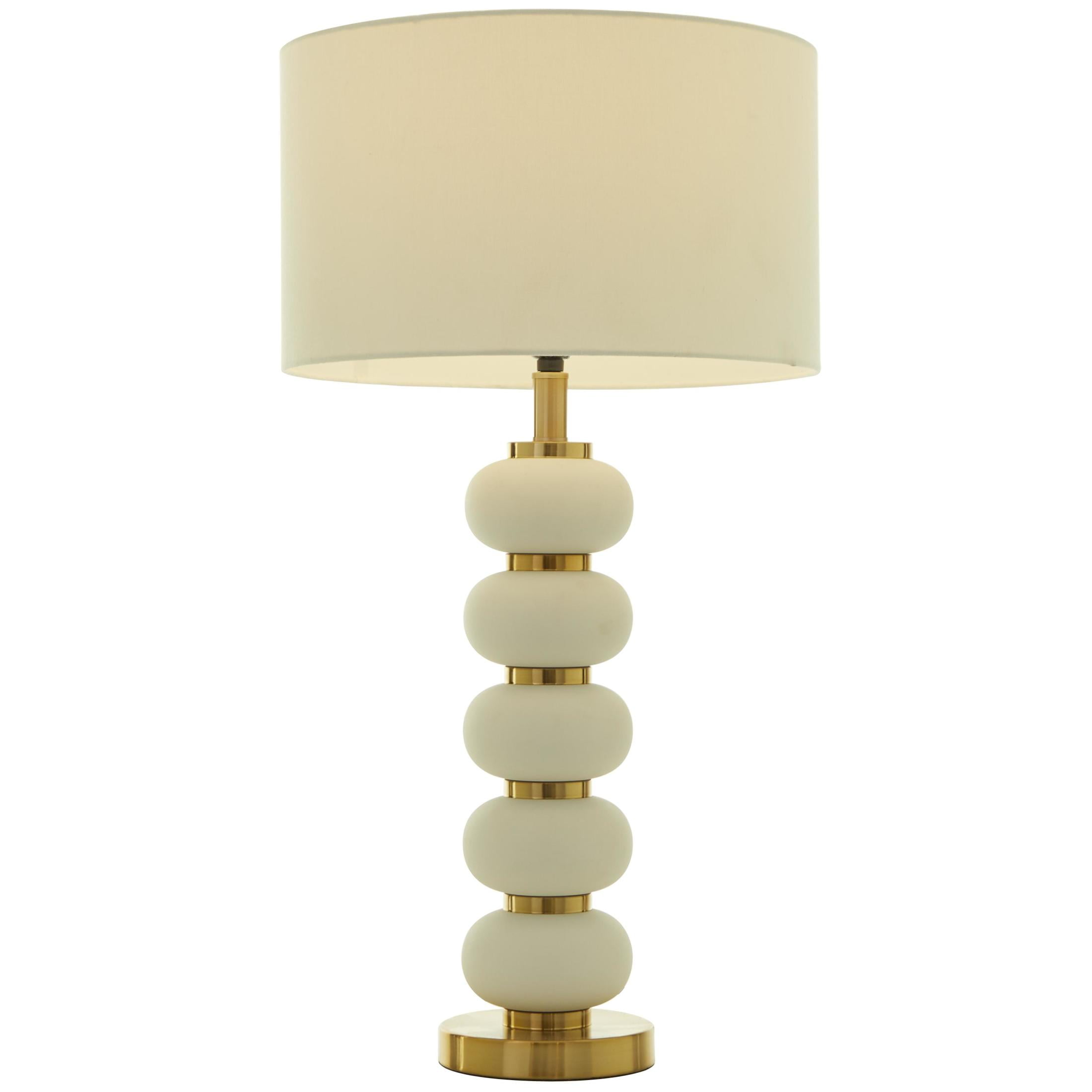 CosmoLiving by Cosmopolitan 28" Orbs Style Base White Table Lamp with ...
