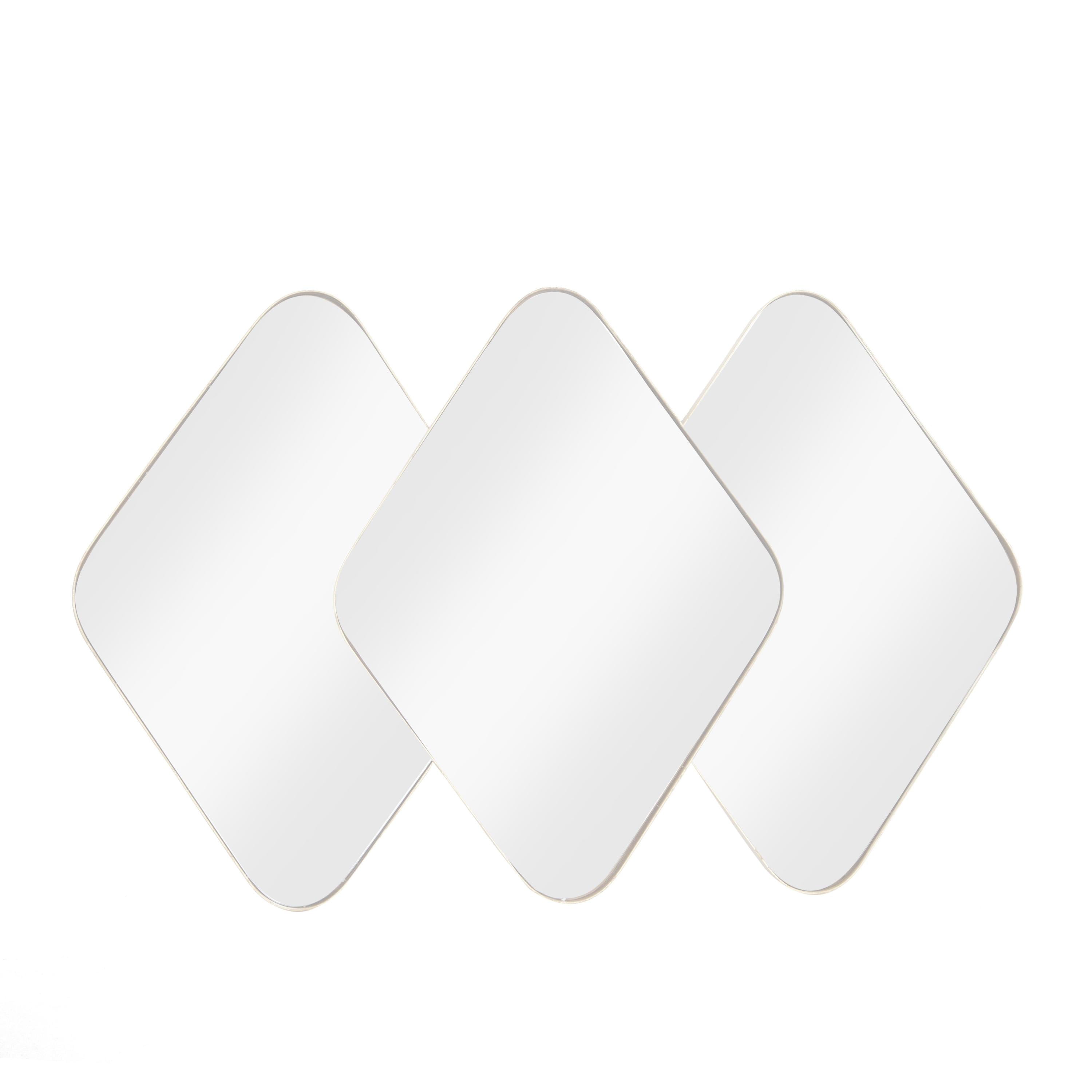 CosmoLiving by Cosmopolitan 43" x 28" Gold Overlapping Diamond Wall ...