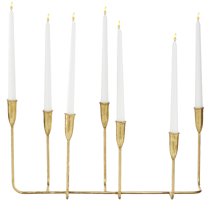 CosmoLiving by Cosmopolitan 7 Holder Black Metal Tapered Candelabra - Walmart.com