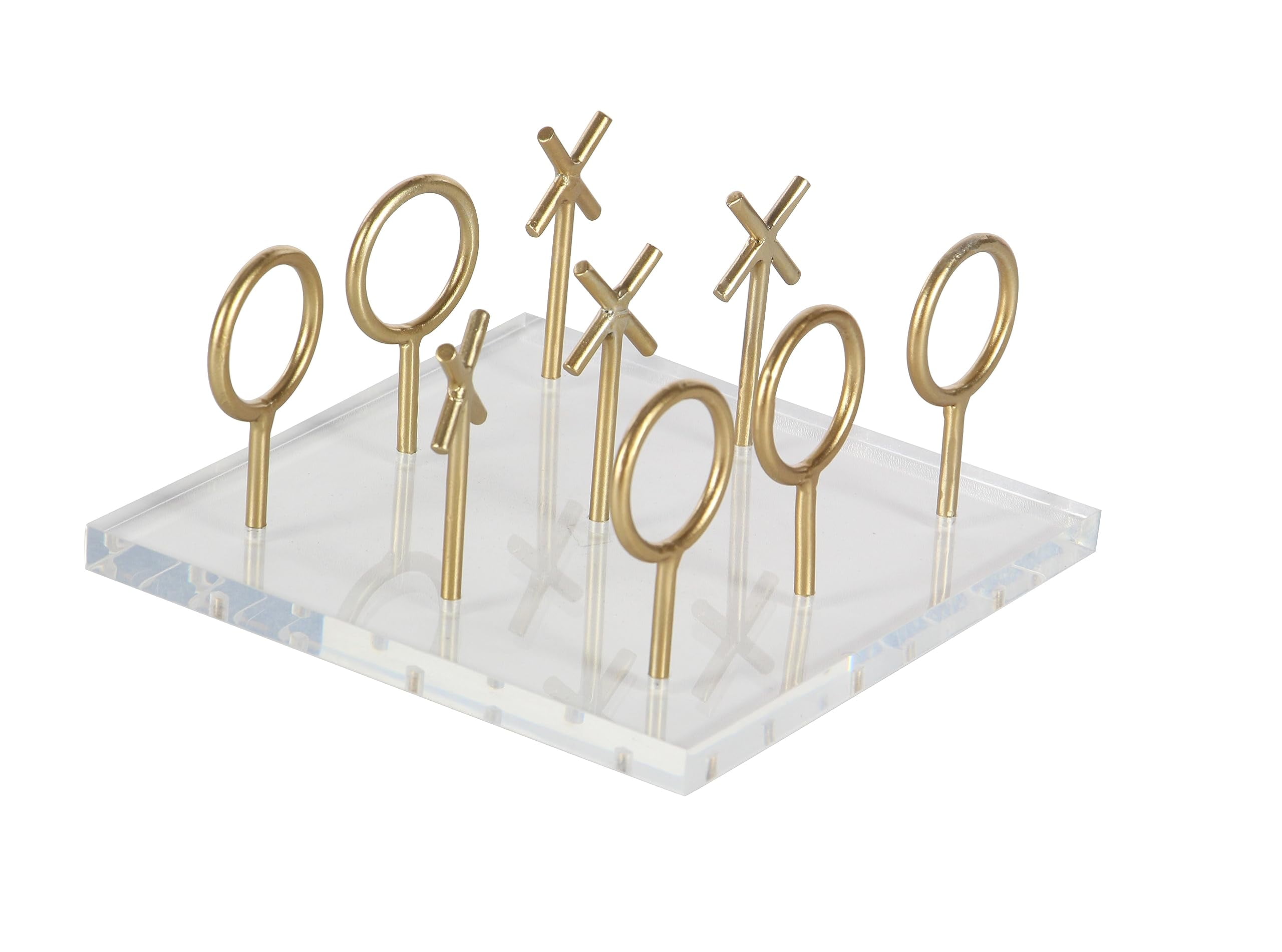 CosmoLiving by Cosmopolitan Acrylic MMF7 Plastic Tic Tac Toe Game Set ...