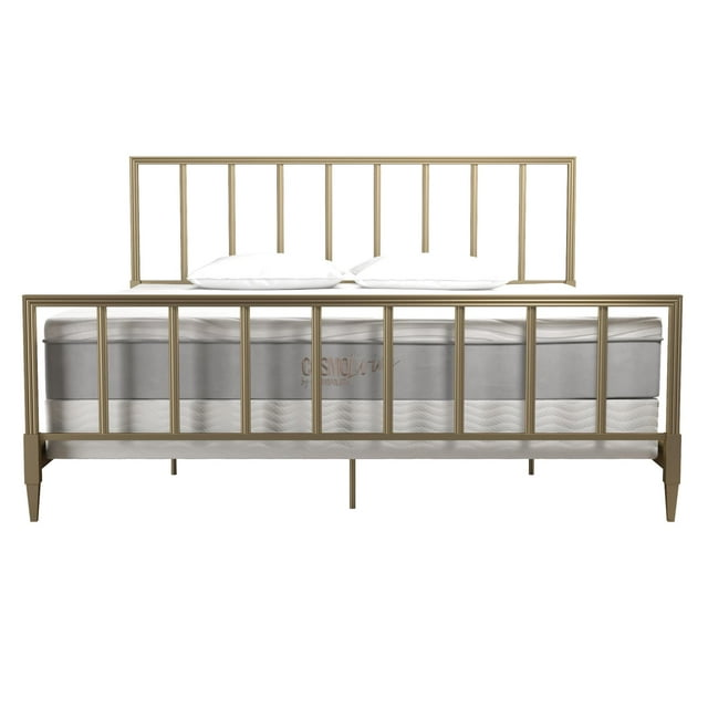 CosmoLiving by Cosmopolitan Blair Brass Metal Bed, King - Walmart.com