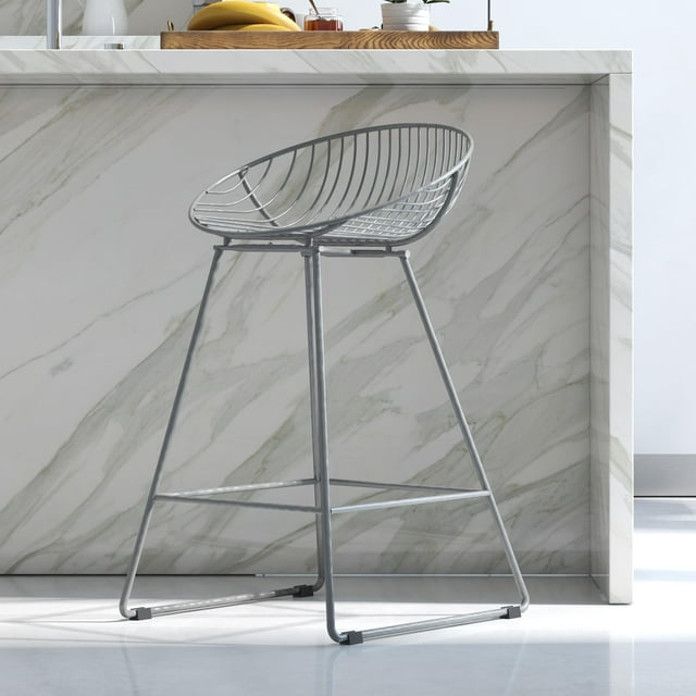 CosmoLiving by Cosmopolitan Ellis 24" Metal Counter Height Bar Stool ...