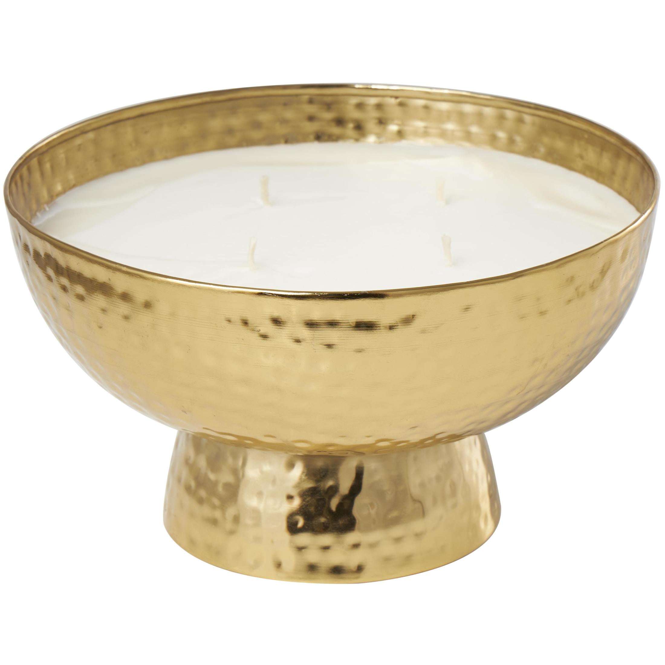 CosmoLiving by Cosmopolitan Gold Metal Scented Candle - 70 oz - 4 Wick ...