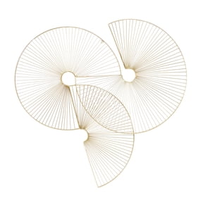 Free Shipping! CosmoLiving by Cosmopolitan Gold Metal 3D Geometric Wall ...