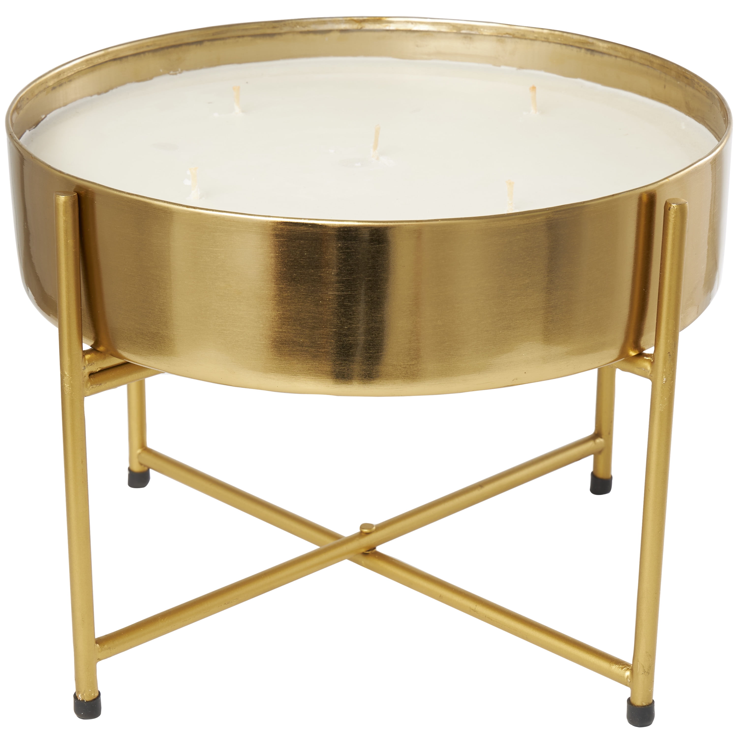 CosmoLiving by Cosmopolitan Gold Metal Jasmine Scented Wide 110 oz 5 ...