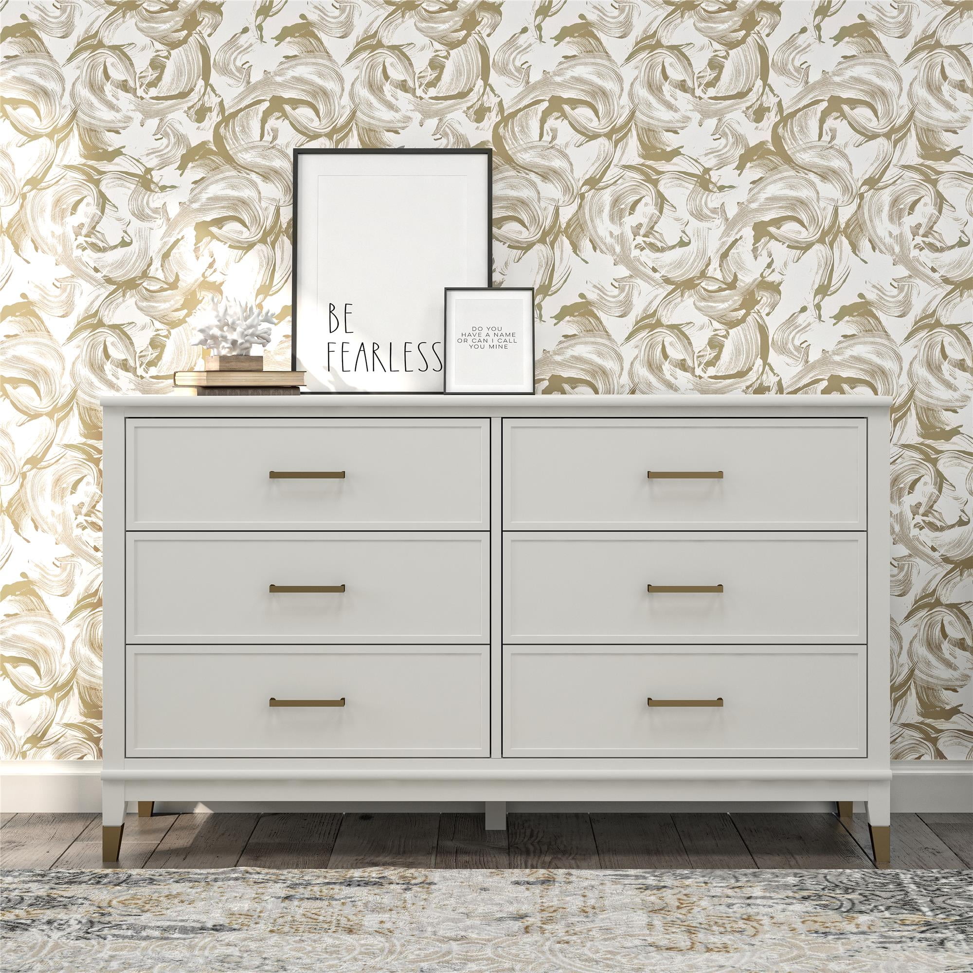 CosmoLiving by Cosmopolitan Westerleigh 6-Drawer Dresser, White ...