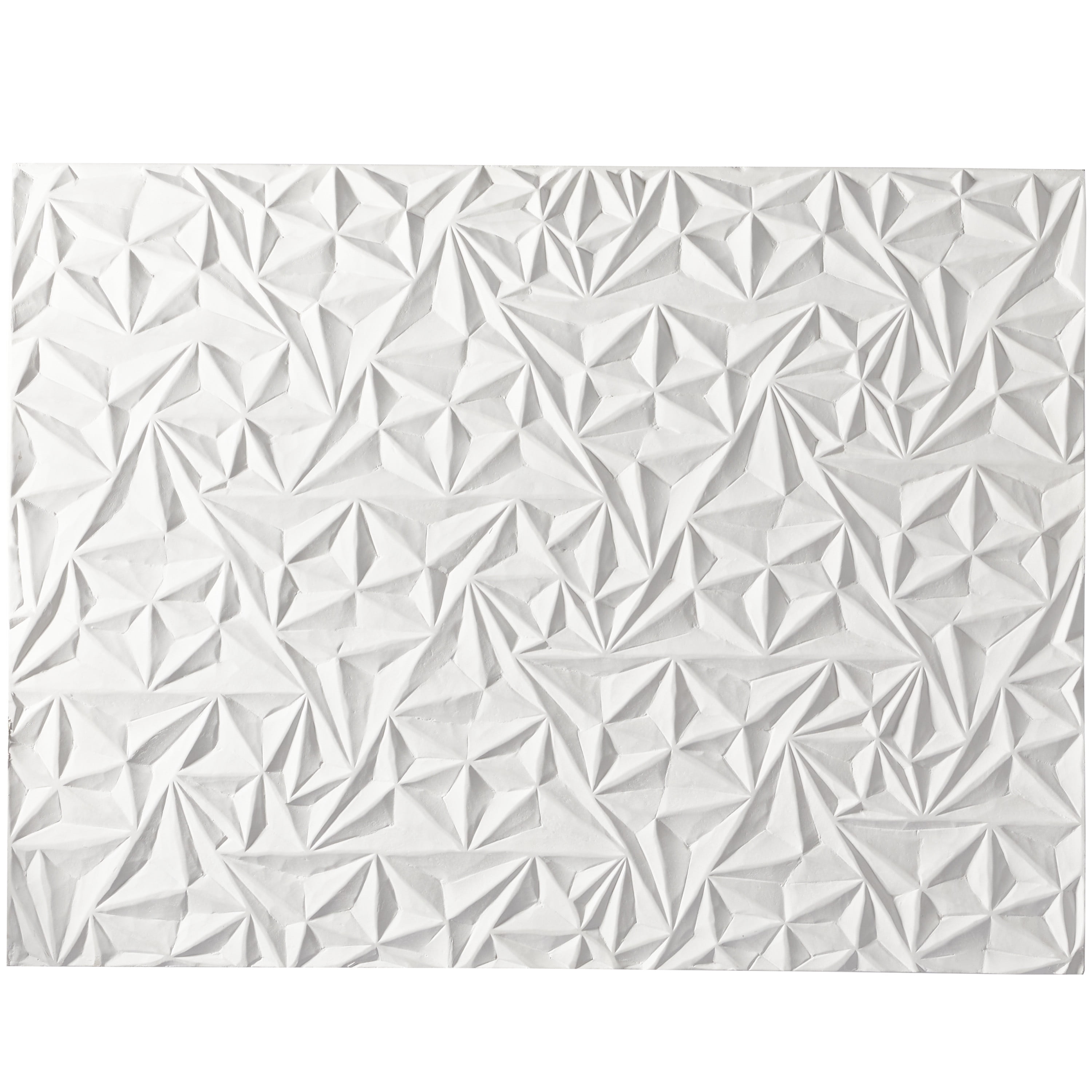 CosmoLiving by Cosmopolitan White Wooden Intricately Carved Geometric ...