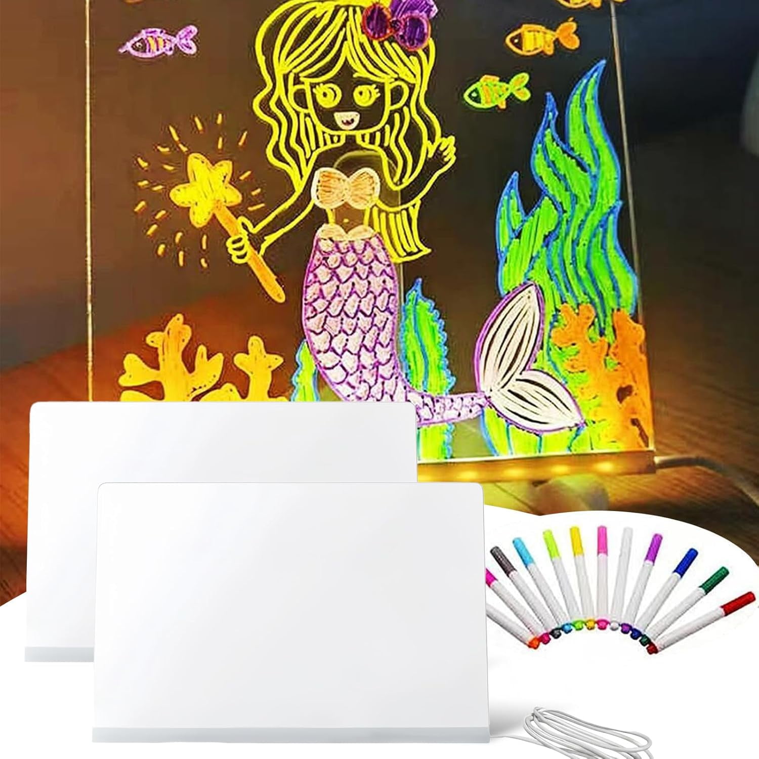 Cosmody LED Drawing Board, Lumiboard LED Drawing Board, Dry Erase Lumi ...