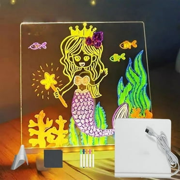 Cosmody LED Drawing Board with 12 Color Pens, Cosmody LED Board with ...