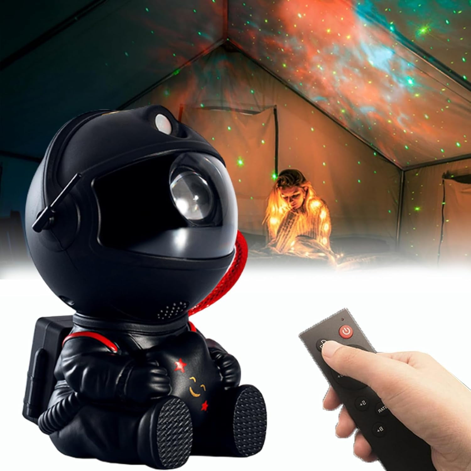 Cosmoglow Astronaut Galaxy Projector, Star Projector Galaxy Light, 360 ...