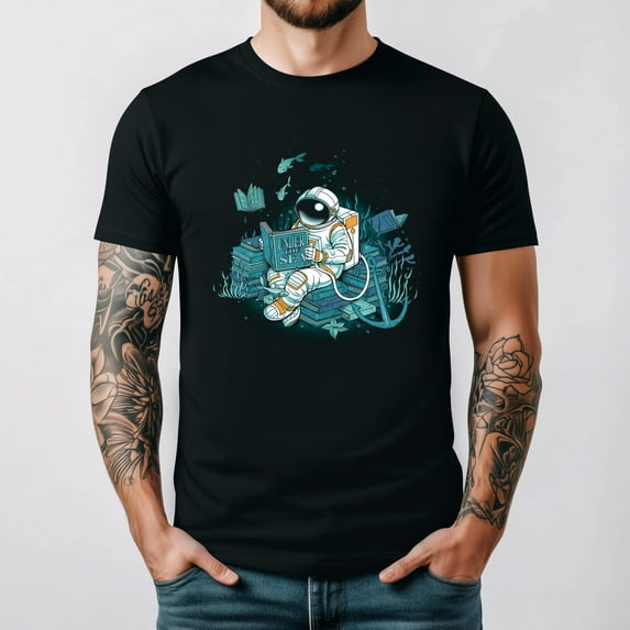 Cosmonaut Under The Sea Astronaut Space Exploration Graphic T Shirt up ...