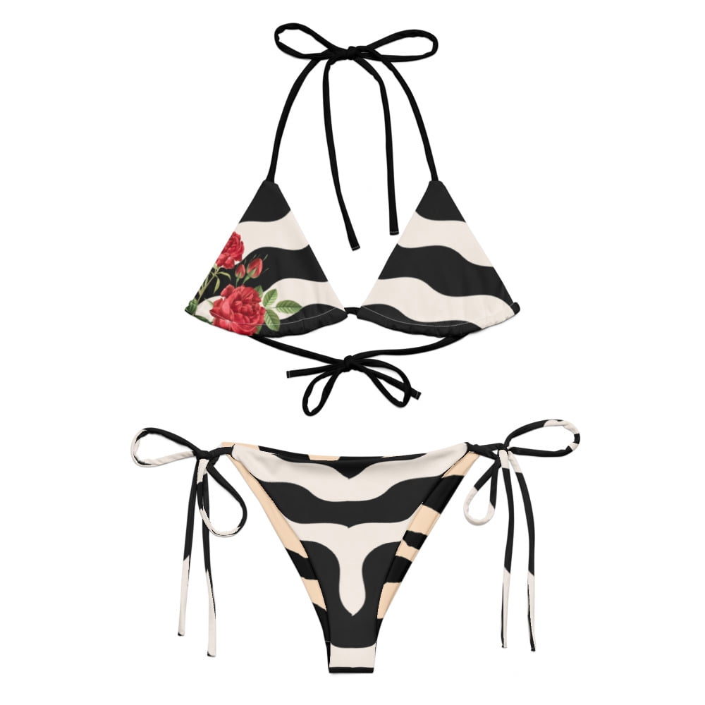 Cosmopolitan Rose string bikini (4XL) - Walmart.com