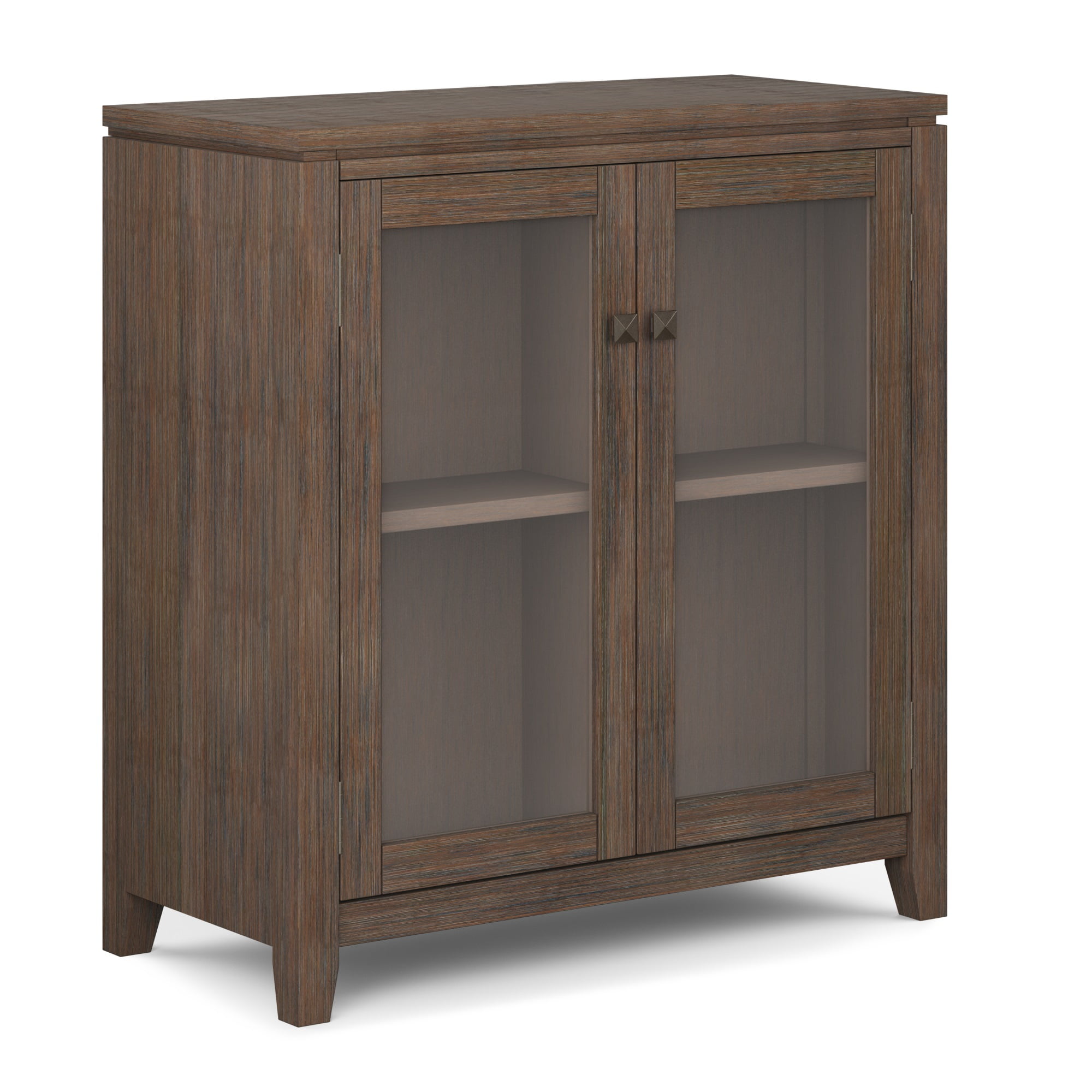 Cosmopolitan SOLID WOOD 30 inch Wide Contemporary Low Storage Cabinet ...