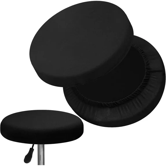 Cosmos 2 Pcs Round Stool Seat Cover Stretch Bar Stool Cover Stool Seat ...