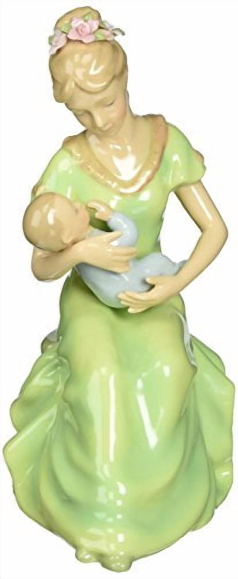 Cosmos 80107 Fine Porcelain Mom with Baby Boy Musical Figurine, 7-1/4 ...