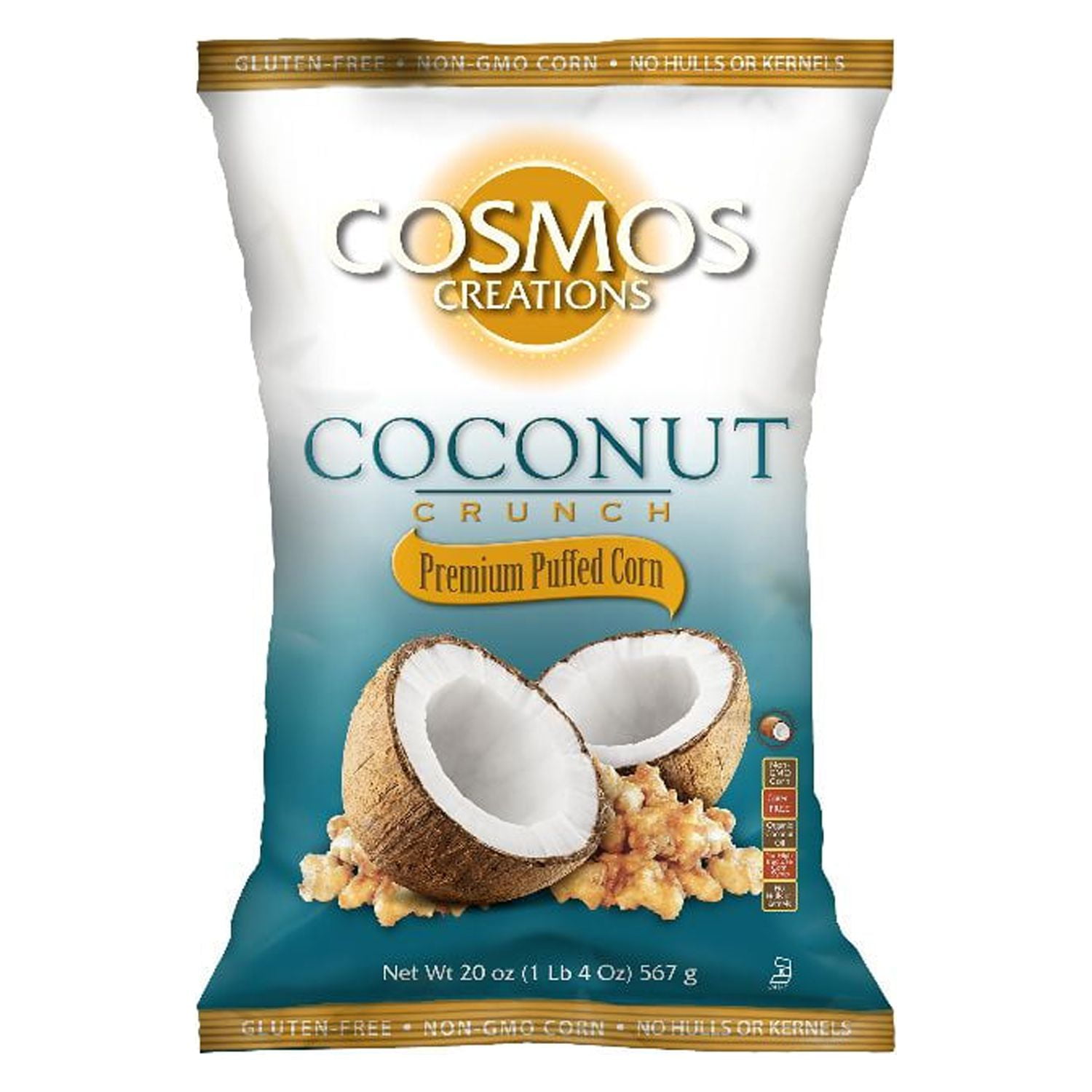Cosmos Creations Coconut Crunch Premium Puffed Corn (20 oz.) - Walmart.com