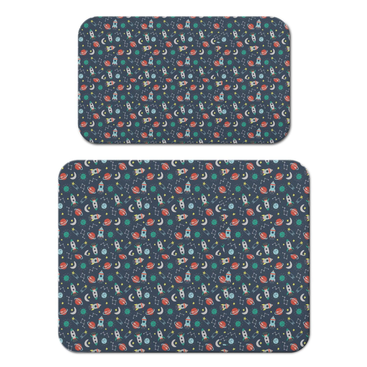 Cosmos Dish Drying Mat, Cute Space Geek Starry Night Sky Absorbent ...