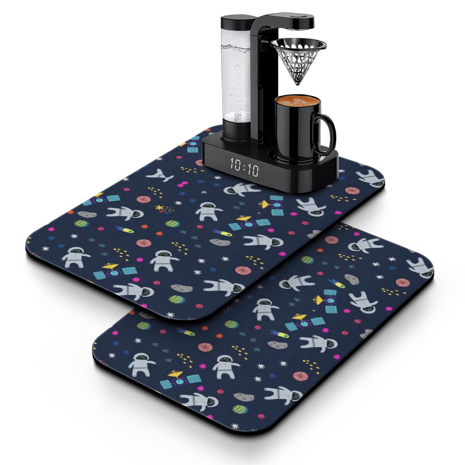 Cosmos Dish Drying Mat, Cute Space Geek Starry Night Sky Absorbent ...