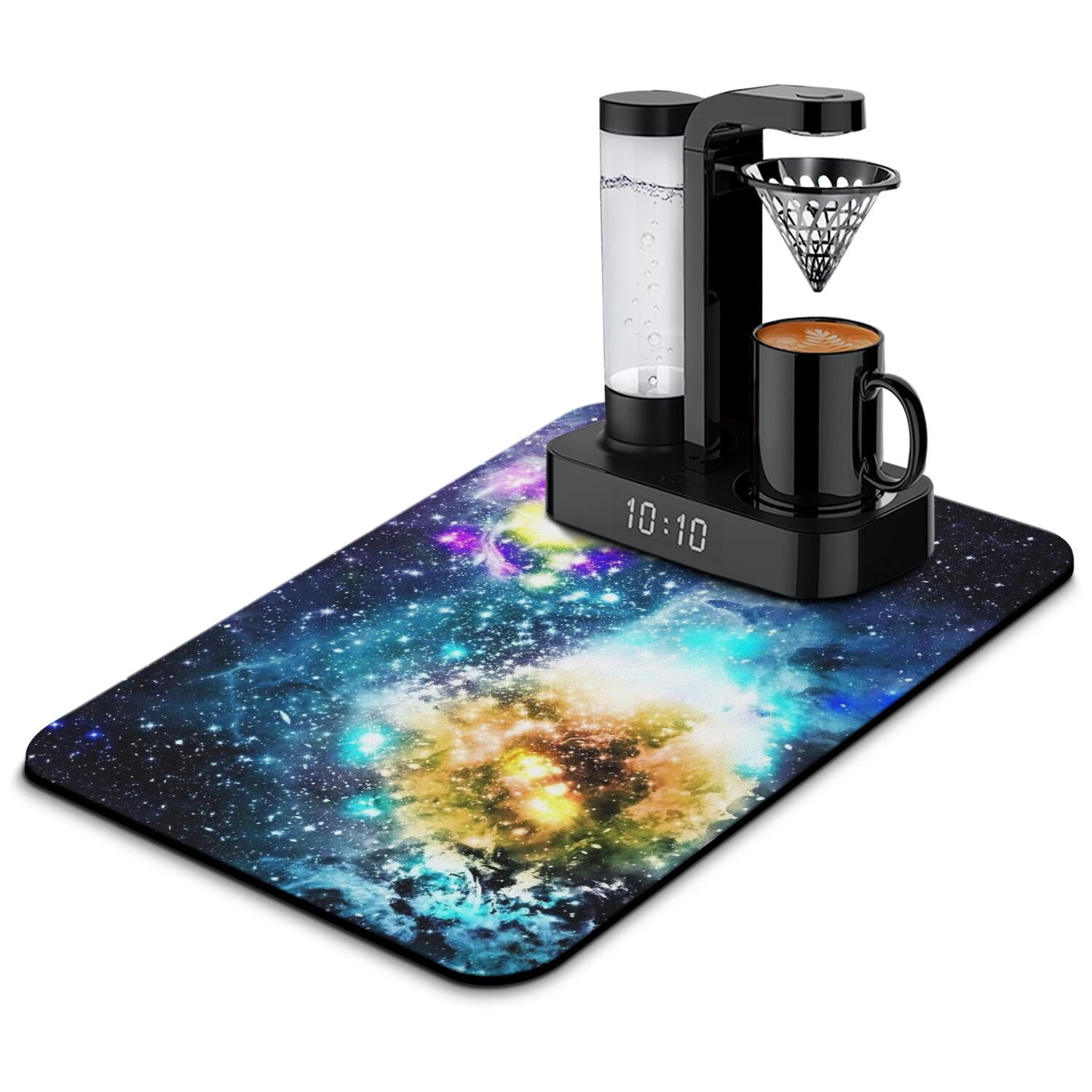 Cosmos Explorer Dish Mat - Starry Night-Inspired Space Theme Non-Slip ...