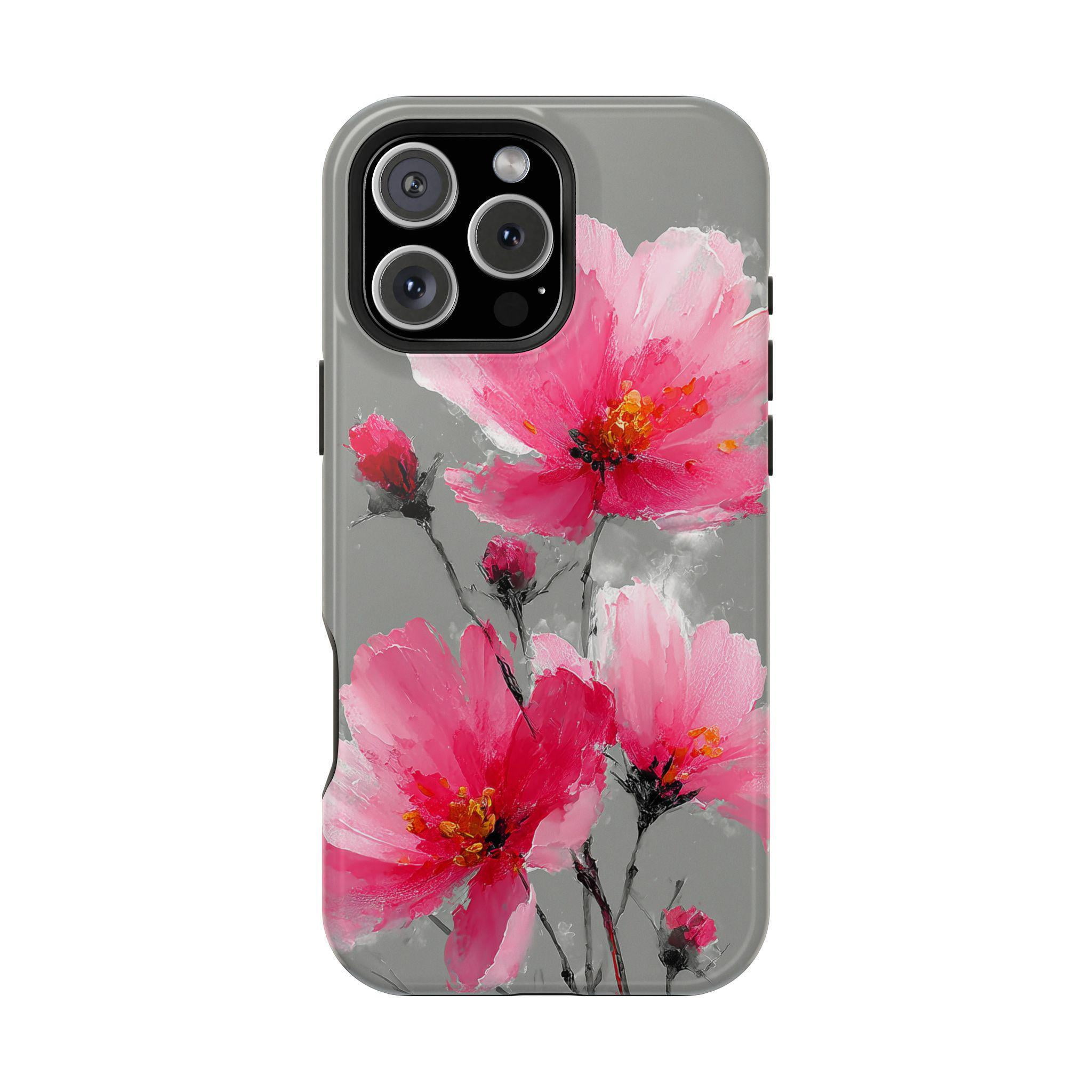 Cosmos Flower Pink Minimalist Pastel Aesthetic Phone Case 17 16 15 14 ...
