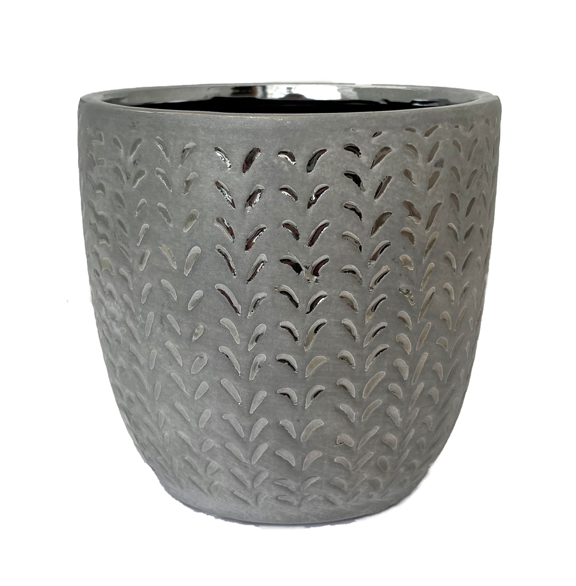 Cosmos Meteor Ceramic Planter - 5.25" x 5" - Tweed - Walmart.com