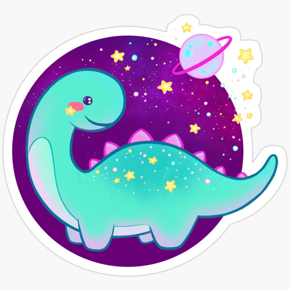 Cosmosaurus Sticker Phone Decal Water Bottle Stickers Car Decals ...