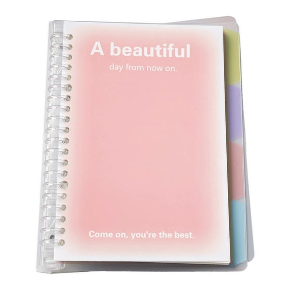 Cosmug 2025 A5 Refillable Notebook - 6"X8" 60-Page Plastic Cover Journal with Customizable ...